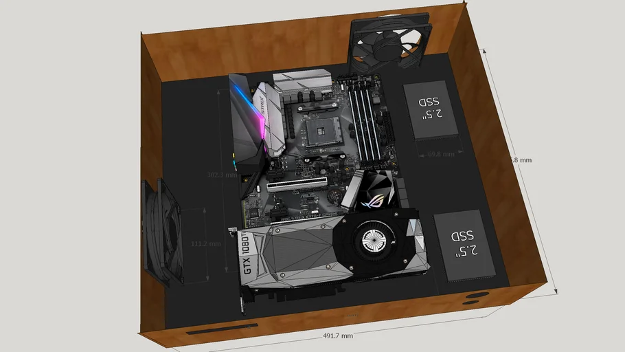 Compact Desk PC built | 3D Warehouse