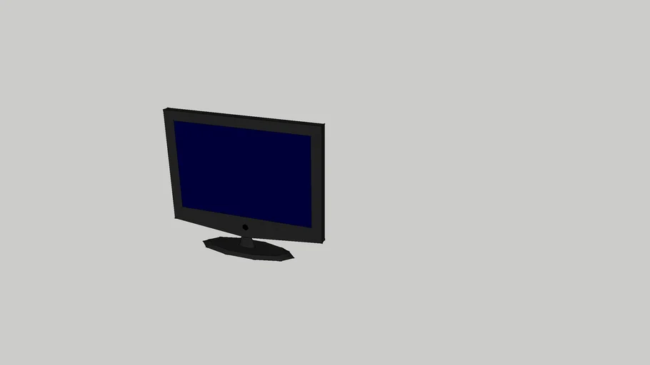 low-poly TV | 3D Warehouse