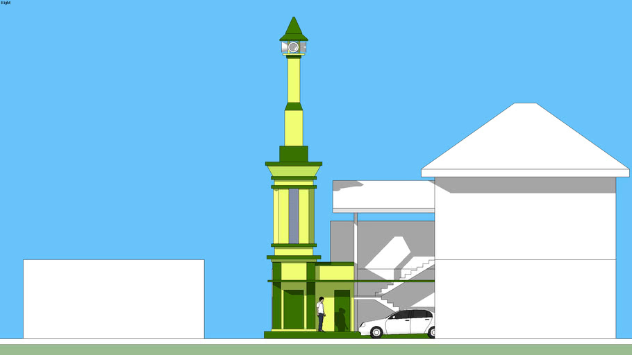 menara masjid | 3D Warehouse
