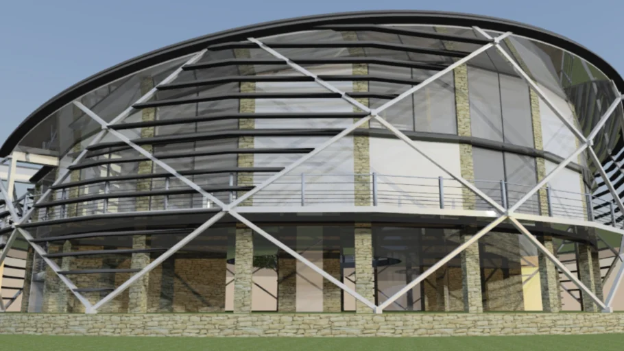 Modern house (Circular house 2) | 3D Warehouse