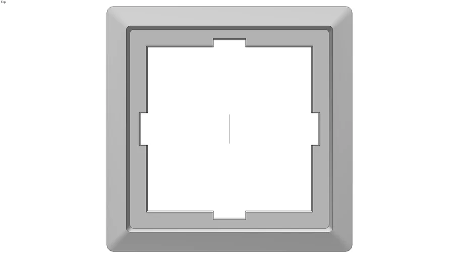 Artec frame, 1-gang, aluminium | 3D Warehouse