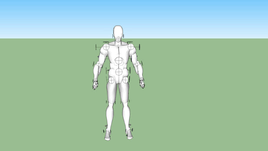 normalized version of 'male hero standard pose' | 3D Warehouse