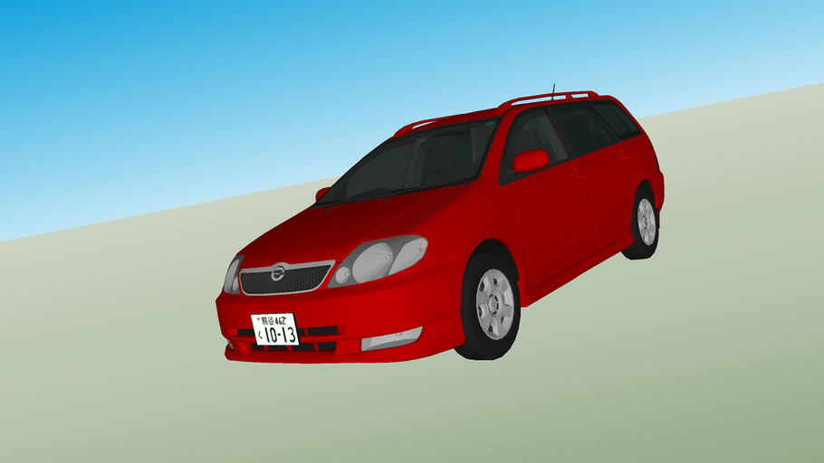 2001 Toyota Corolla Fielder (updated!) | 3D Warehouse
