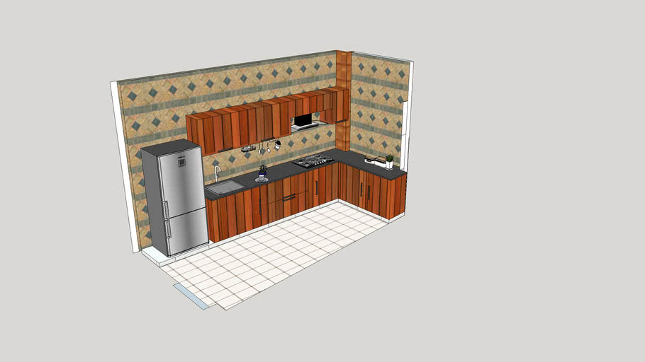 kitchen design simple | 3D Warehouse