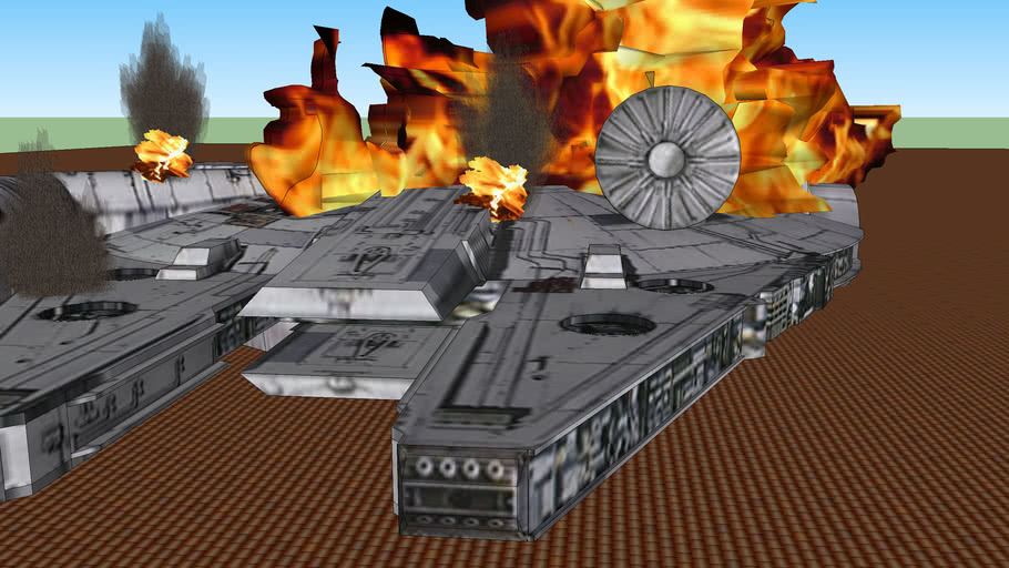 falcon on fire | 3D Warehouse