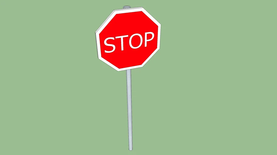 Stop sign | 3D Warehouse