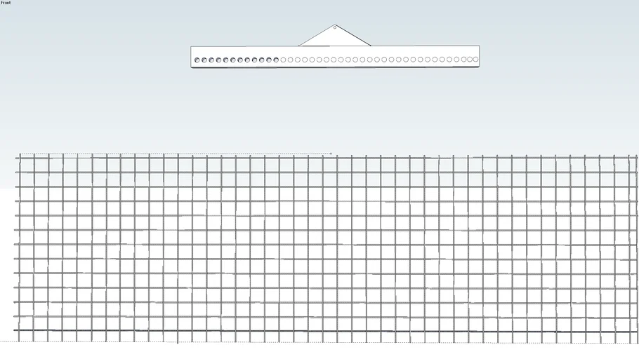 long rebar wall with picking beam | 3D Warehouse