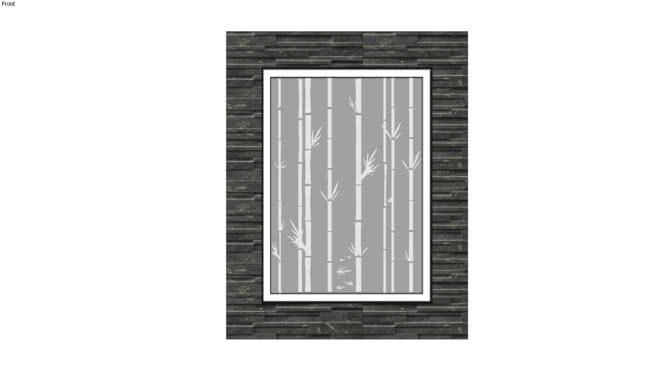 bamboo glass wall partition | 3D Warehouse