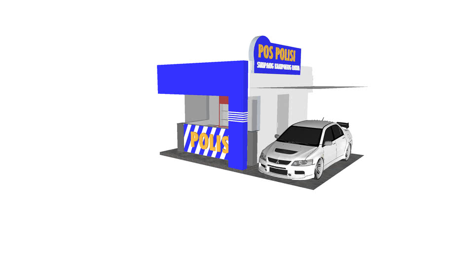 pos Polisi Lalu lintas | 3D Warehouse