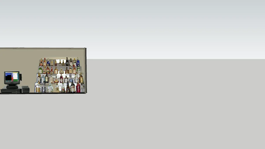 Bar Back Display | 3D Warehouse