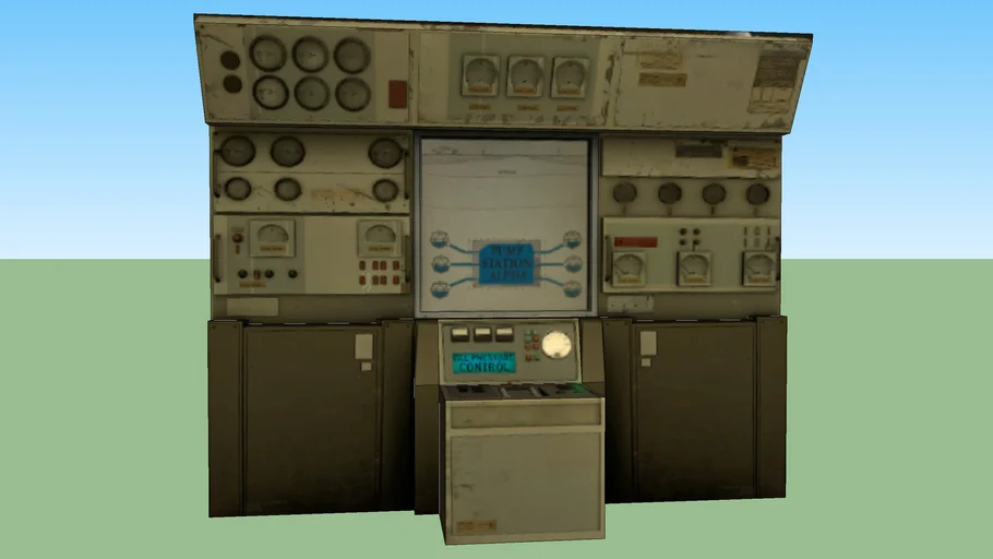 Prefab_Computer_Controlpanel_p2_1 | 3D Warehouse