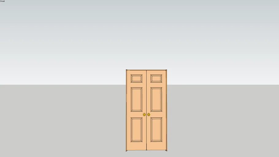 DOUBLE PANEL DOOR | 3D Warehouse