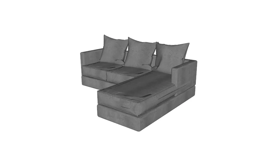 Sofa 3 Seaters L Shape | 3D Warehouse