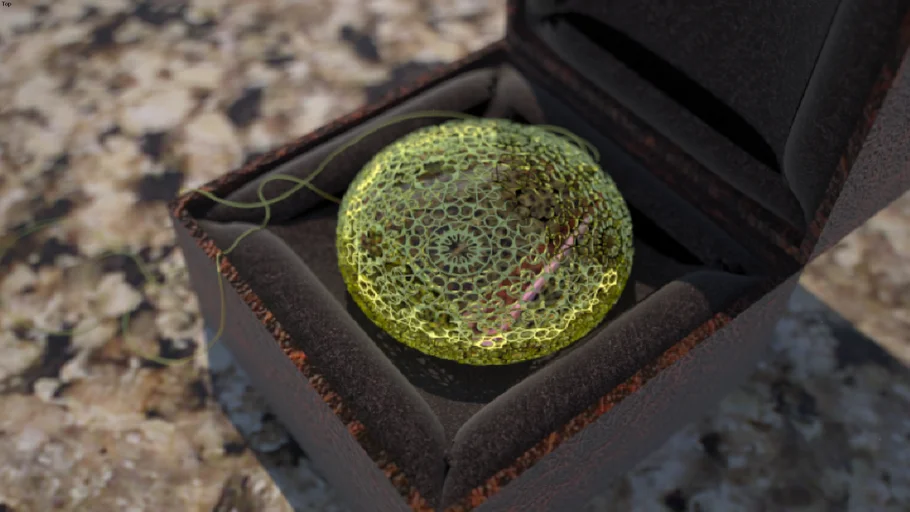 Gold Pendent_Choker | 3D Warehouse