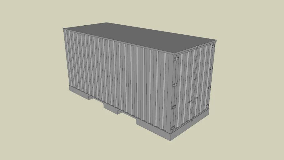 20 Ft Shipping Container Sketchup 20ft Portable Office Shipping