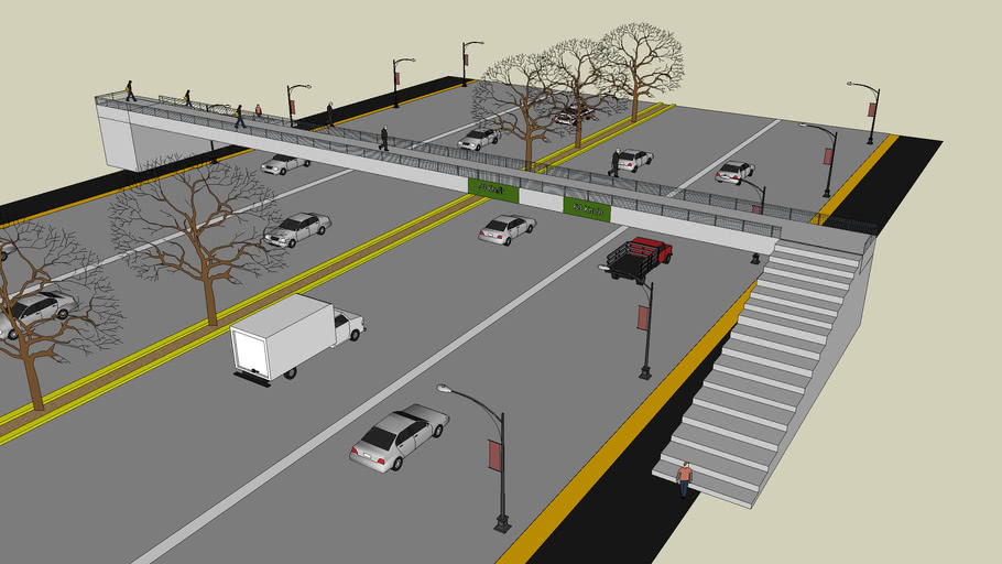 puente peatonal | 3D Warehouse