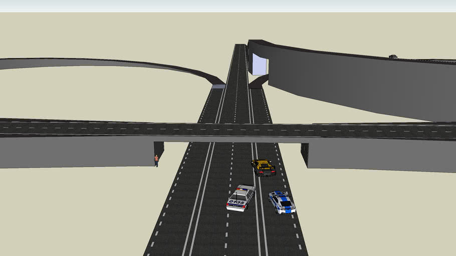 Car chase on freeway | 3D Warehouse