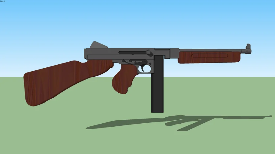 Thompson M1A1 Submachine Gun | 3D Warehouse