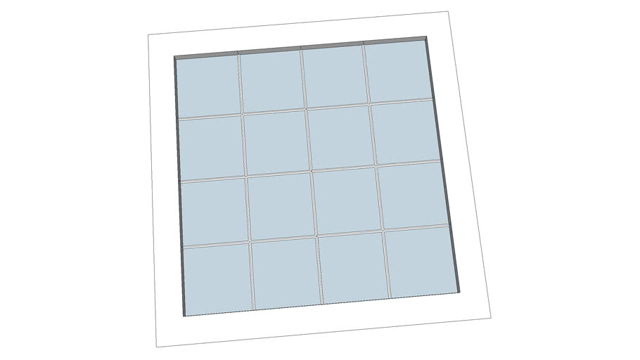 Square Leaded Glass Window | 3D Warehouse