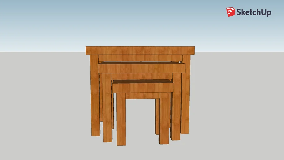 Nest of tables | 3D Warehouse