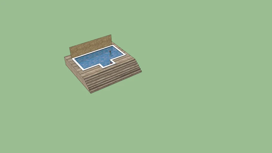 Piscina com Deck | 3D Warehouse