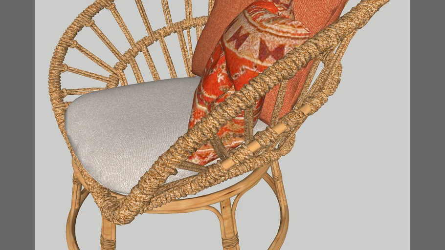 Bamboo Weaving Lounge Chair | 3D Warehouse