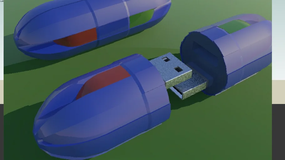 Radical double USB stick | 3D Warehouse