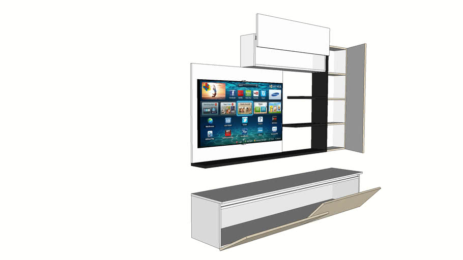 Tv Console | 3D Warehouse