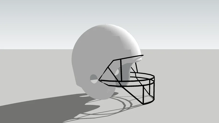 White football helmet | 3D Warehouse