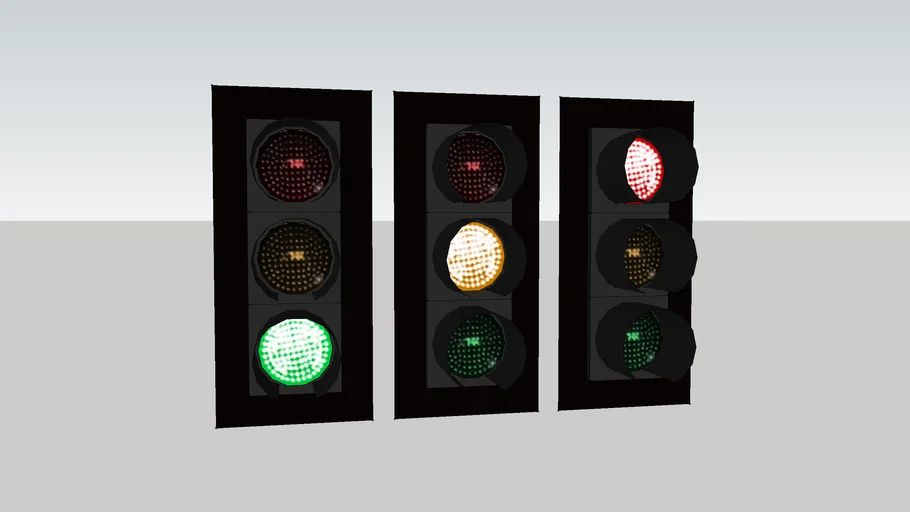 LED traffic signals | 3D Warehouse
