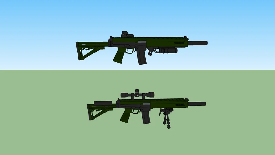 Imbel Izmash IA2 9x39mm (Assault_Sniper) | 3D Warehouse