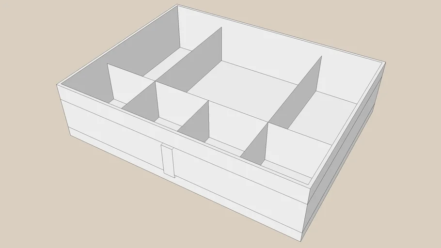 SKUBB box compartments white | 3D Warehouse