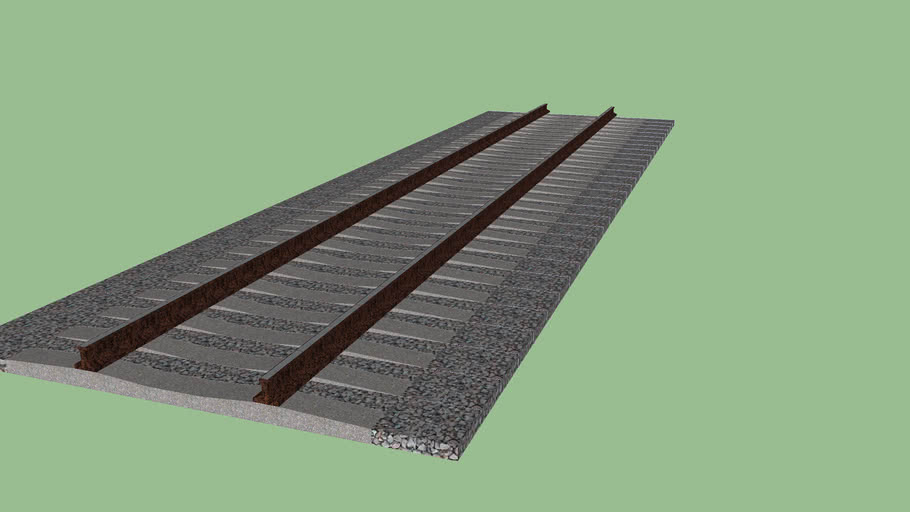 Concrete Sleeper Track | 3D Warehouse