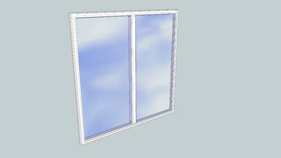 White 2 Pane Window | 3D Warehouse
