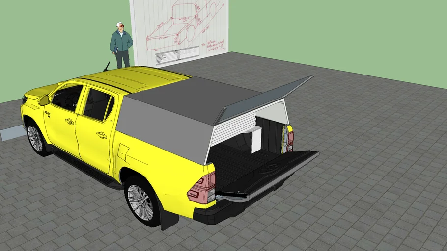 Hilux Double Cab Box Design | 3D Warehouse