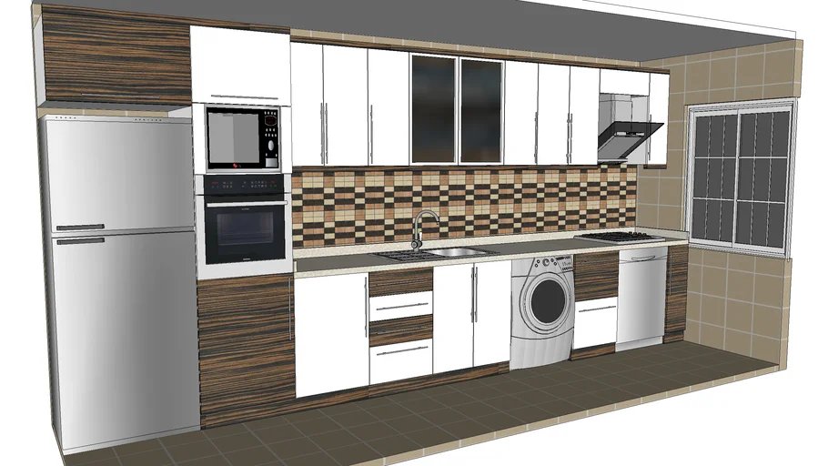Modern Kitchen-01 | 3D Warehouse