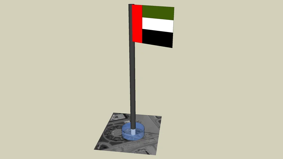 a big UAE flag | 3D Warehouse