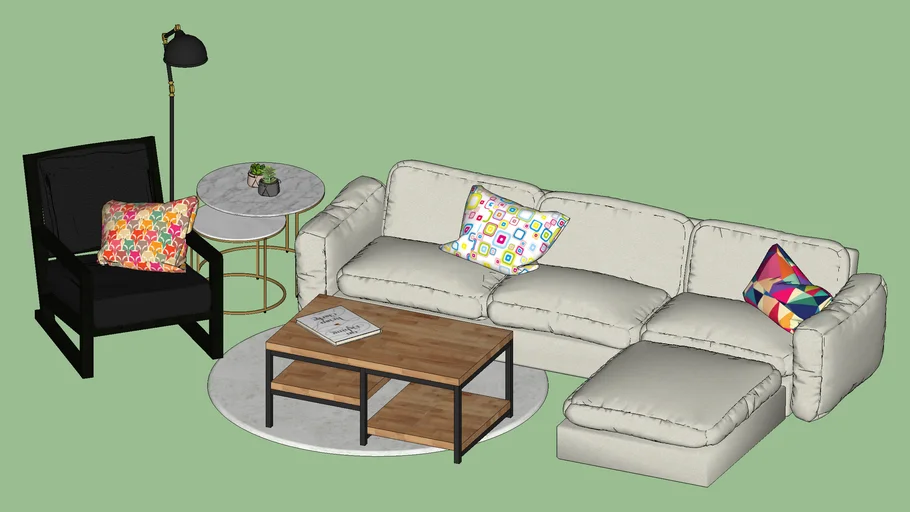 living+room+sofa+table | 3D Warehouse