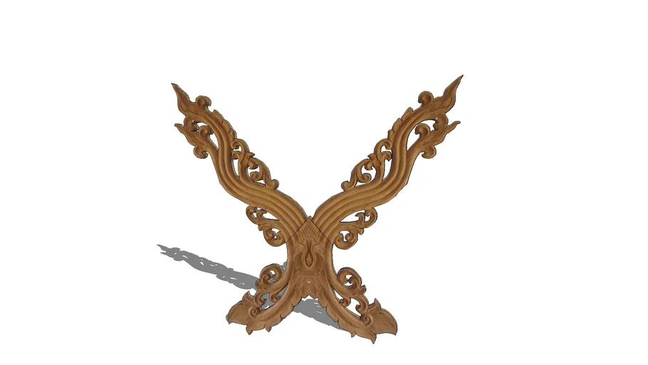 Wooden gable02- roof | 3D Warehouse