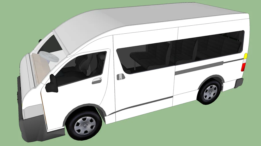 Toyota Hi-Ace High Roof with Seats | 3D Warehouse