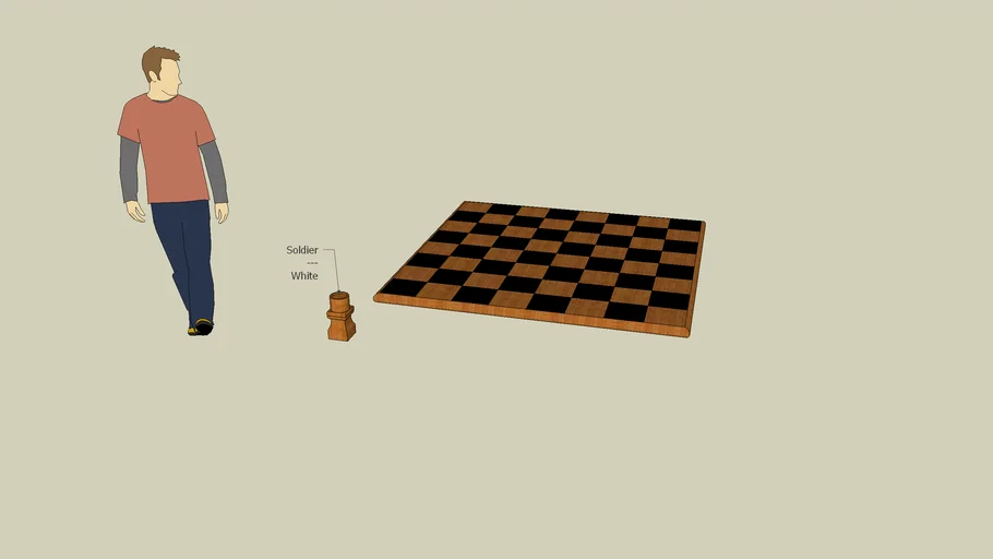Chess-Board /' Wooden '\ | 3D Warehouse