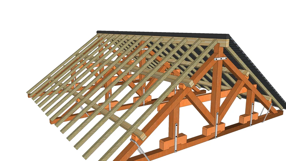 Rangka Atap Pendetailan | 3D Warehouse