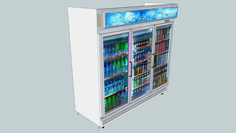 TMT-2160-2140-SW 3-Door Med Temp | 3D Warehouse