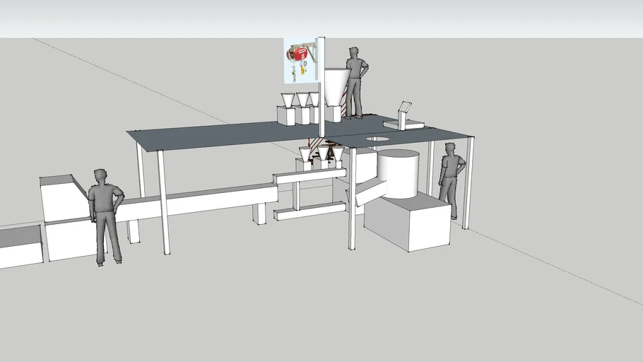 Extrusion line working place | 3D Warehouse