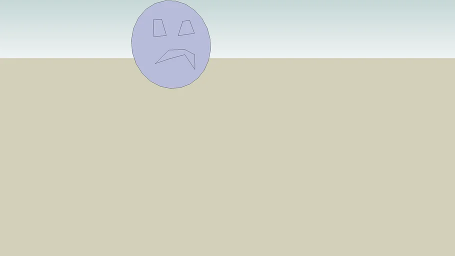 Sad Face | 3D Warehouse