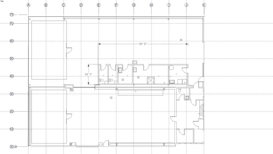 Warehouse & Offices as-built floor plan | 3D Warehouse