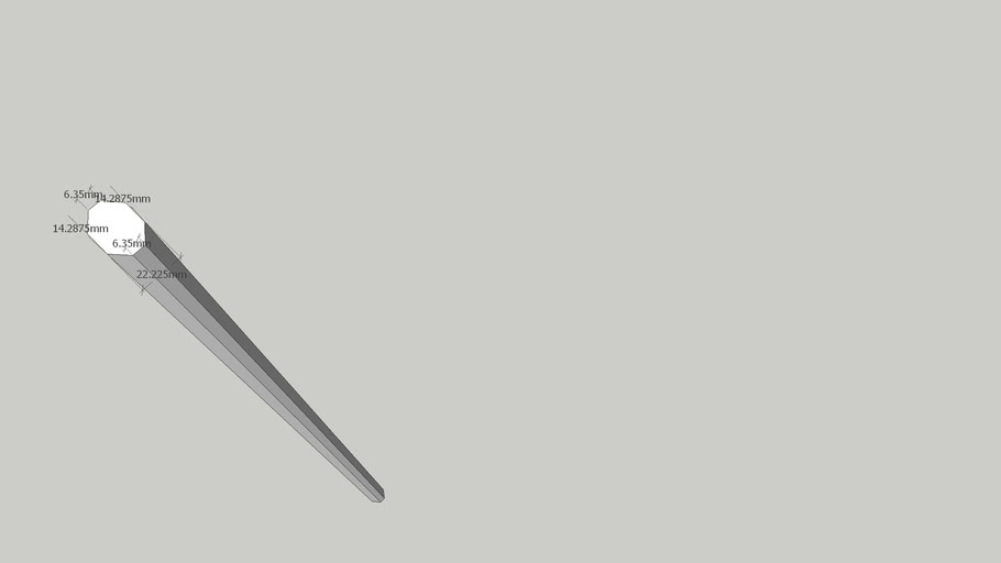 Lacrosse shaft | 3D Warehouse