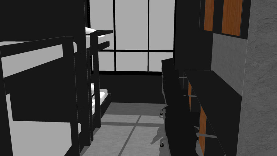 Modern Dormitory Interior Design | 3D Warehouse