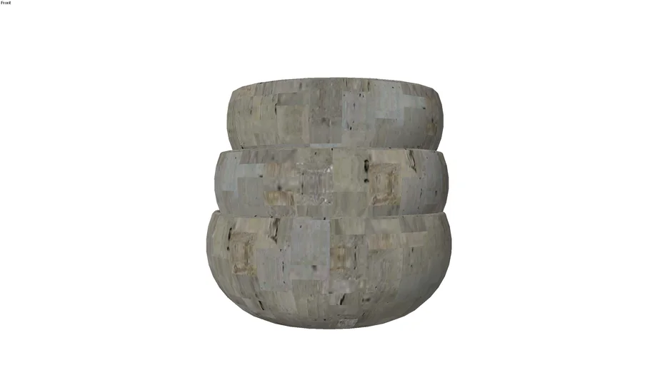 Stack of Three Pottery Bowls | 3D Warehouse