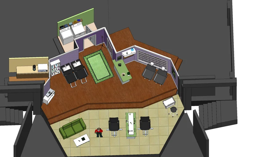 Steel Magnolias Set Design- Tacoma Little Theatre | 3D Warehouse